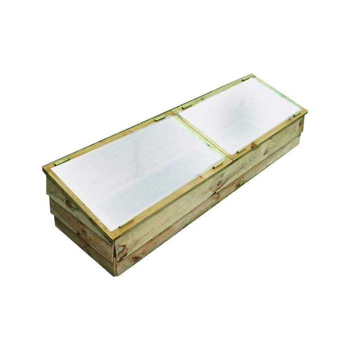 Dakota Fields Deerfield 1.7m W x 0.5m D Cold Frame Greenhouse & Reviews ...