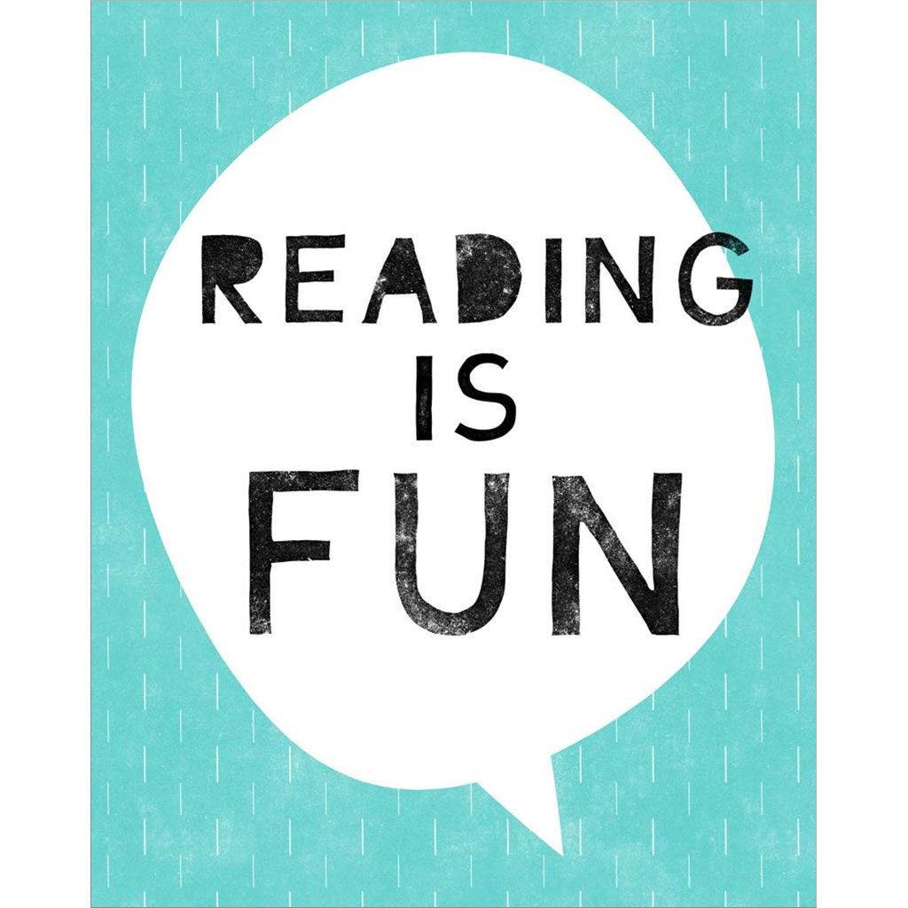 Trinx Reading Is Fun by Linda Woods - Wrapped Canvas Print | Wayfair