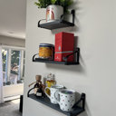 Love-KANKEI 3 Piece Bracket Shelf with Adjustable Shelves & Reviews ...
