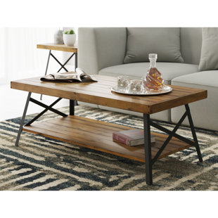 Wayfair | Rectangle Wood Coffee Tables You'll Love in 2022
