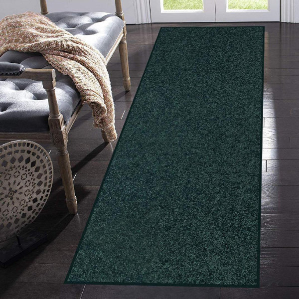 Latitude Run® Forest Green Solid Color Area Rug | Wayfair