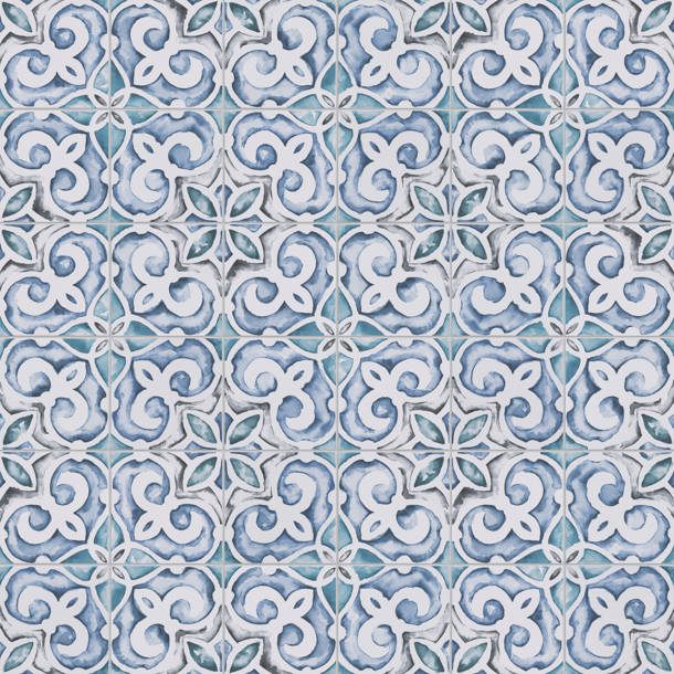 Merola Tile Saint Germain 5.75" x 5.75" Porcelain Singular Wall & Floor ...