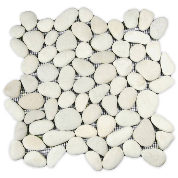 CNKTile Rio Random Sized Natural Stone Pebble Tile | Wayfair