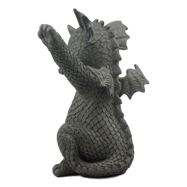 World Menagerie Corvi Whimsical Hip Hop Dabbing Garden Dragon Statue ...