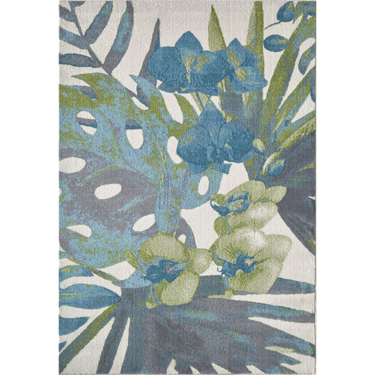 Bayou Breeze Alessa Green Area Rug | Wayfair