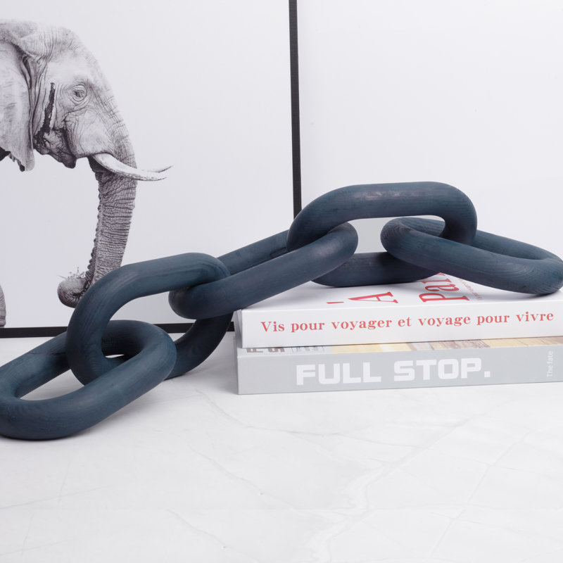 Dakota Fields Wood Chain Link Decor Sculpture & Reviews | Wayfair