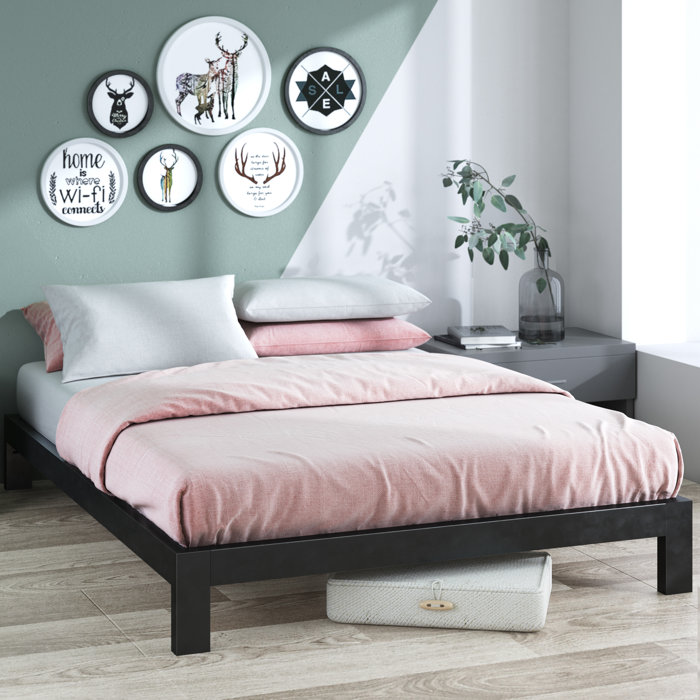 Alwyn Home 10'' Steel Bed Frame & Reviews | Wayfair