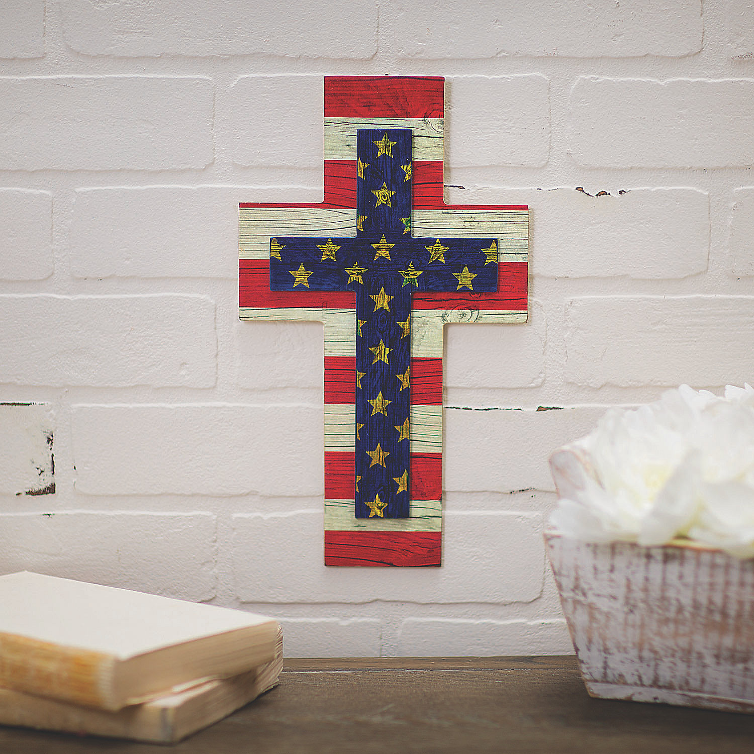 The Holiday Aisle® Patriotic Cross Wall Décor | Wayfair