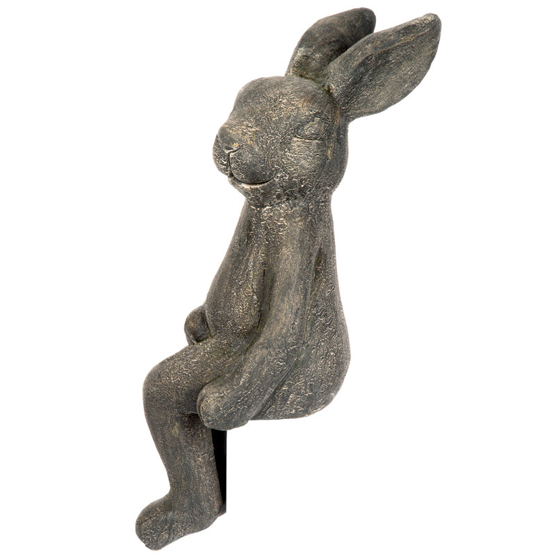 Design Toscano Residing Rabbit Sitting Bunny Statue & Reviews | Wayfair