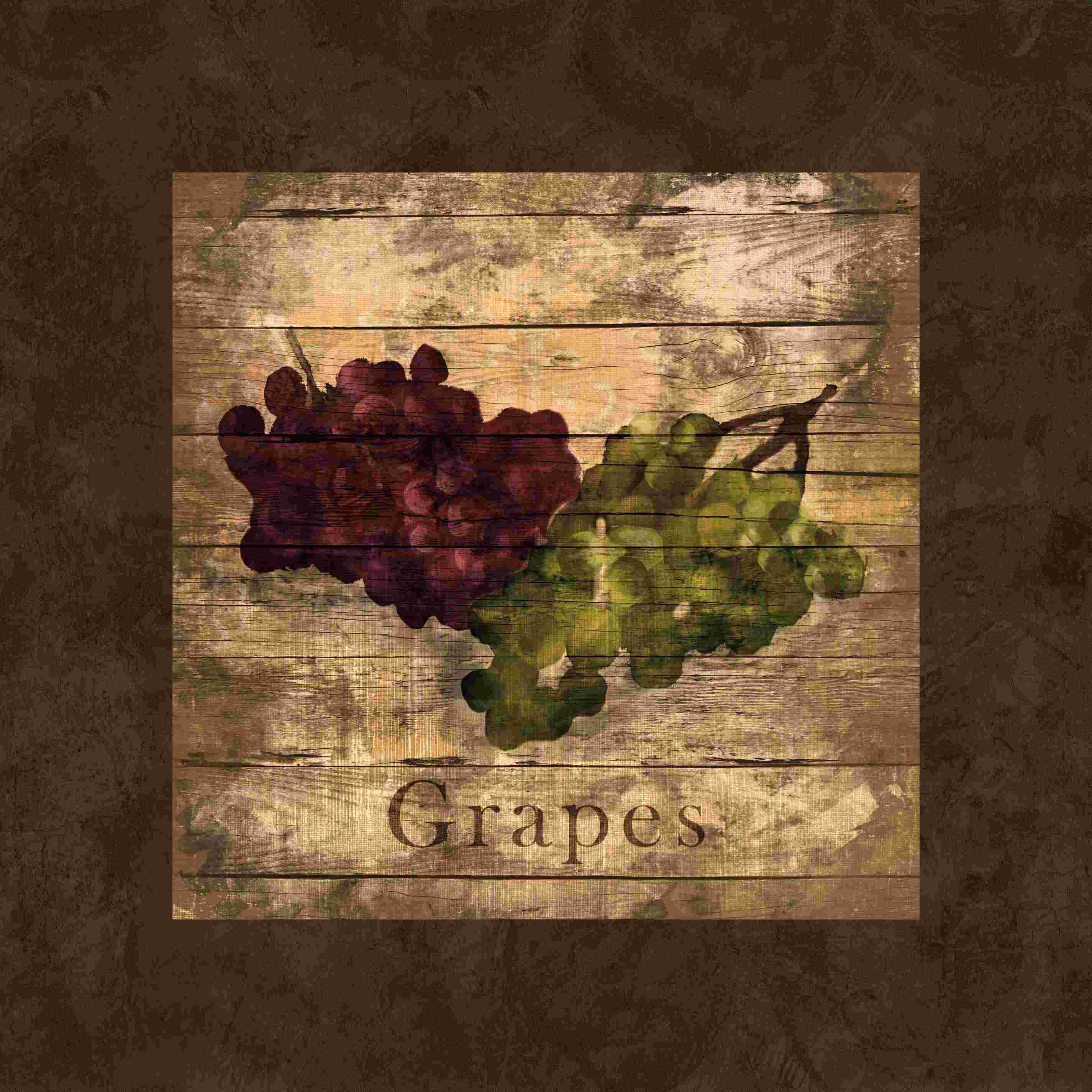 Charlton Home® Grapes - Wrapped Canvas Graphic Art | Wayfair