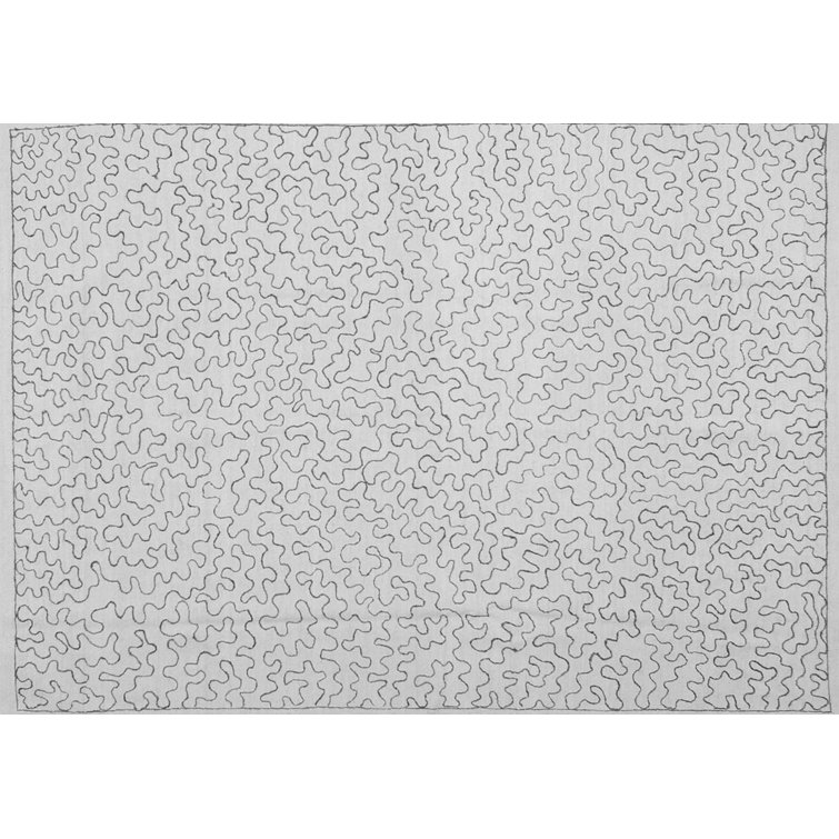 Wrought Studio Contemporary 1219 Gray Area Rugs | Wayfair