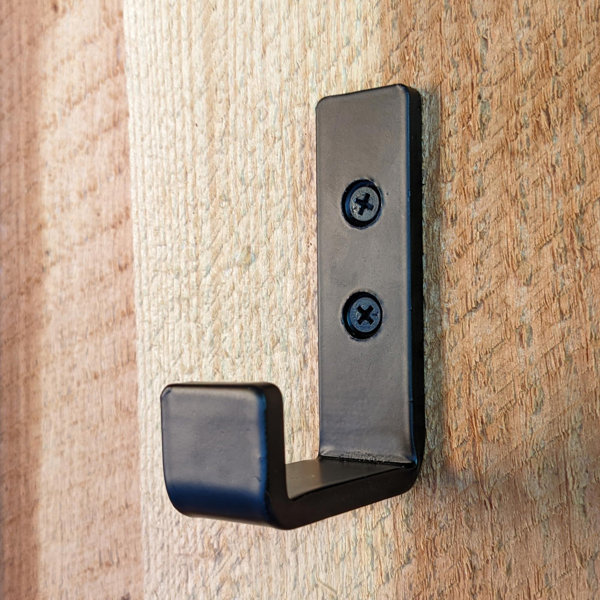 Rebrilliant Kohana 1'' Wide Wall Hook in Black | Wayfair