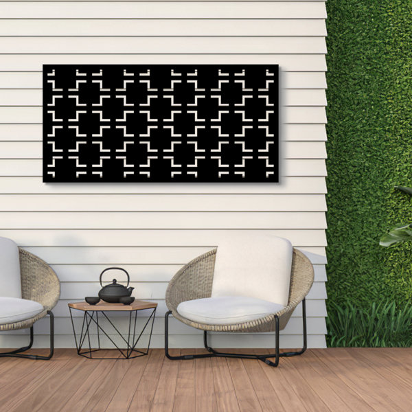 Miruo 2 Ft. H X 4 Ft. W Metal Privacy Screen - Wayfair Canada