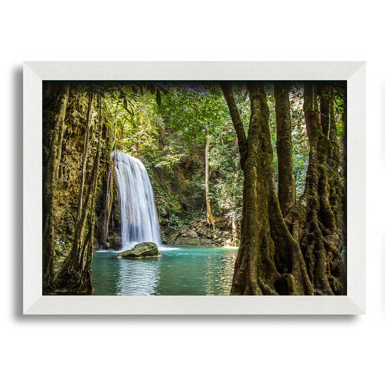 Alpen Home Yahoue Amazon Jungle Waterfall - Single Picture Frame Art ...