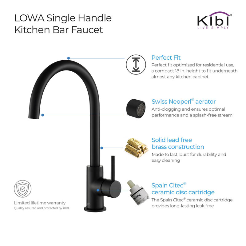 KIBI USA KIBI Lowa Kitchen Faucet & Reviews | Wayfair