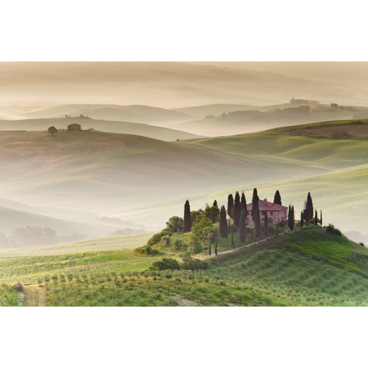 Union Rustic Farmhouse In Tuscany by Rondakimbrow - Wrapped Canvas ...