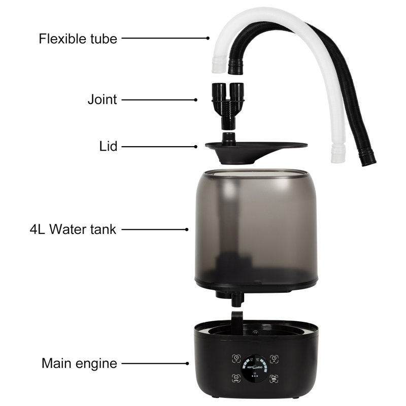 REPTIZOO Reptile Automatic Humidifier Digital Timing Reptile Fogger ...