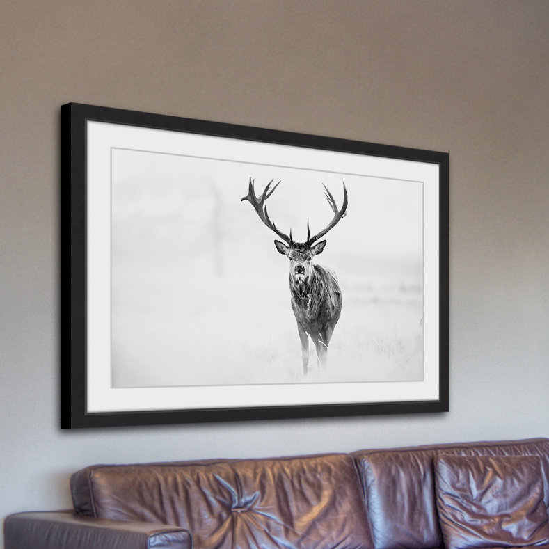 Steelside™ Elk Stare by Marmont Hill - Picture Frame Print & Reviews ...