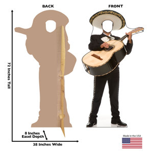 Advanced Graphics Mariachi Guitarron Life-Size Cardboard Stand-In ...