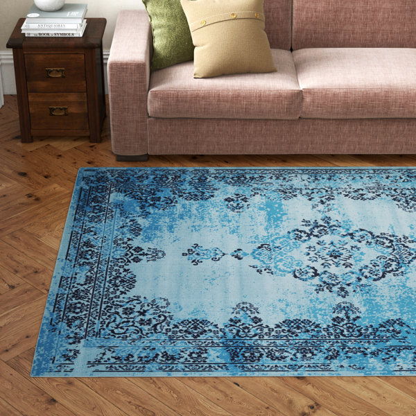 Lark Manor Aramis Blue/Turquoise Rug & Reviews | Wayfair.co.uk