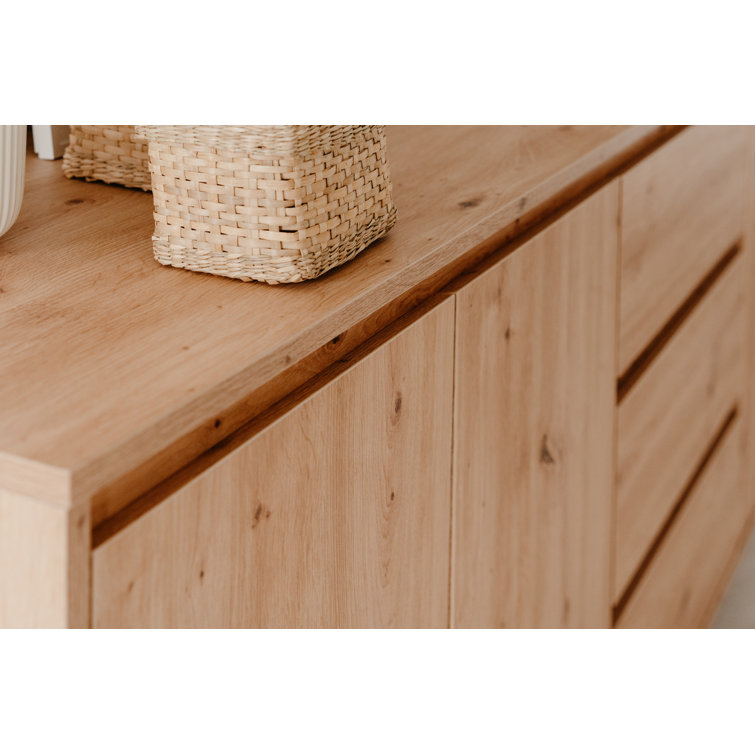 17 Stories Karschner 120Cm Wide 3 Drawer Sideboard | Wayfair.co.uk