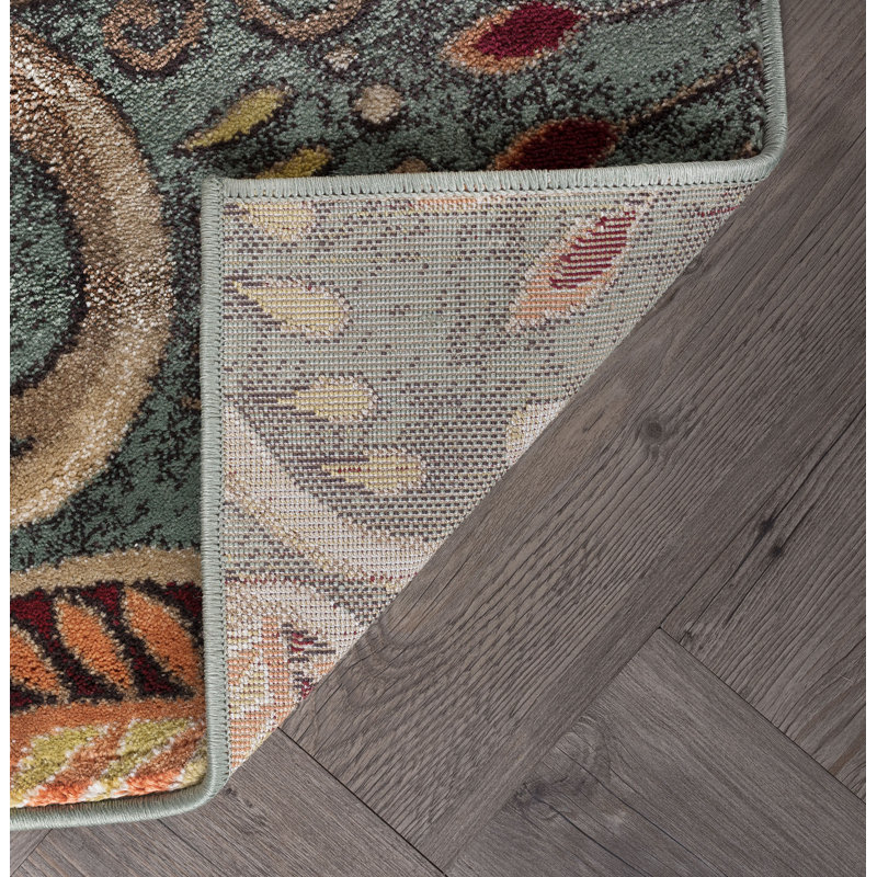 Charlton Home® Kasturi Performance Seafoam Green Rug & Reviews | Wayfair