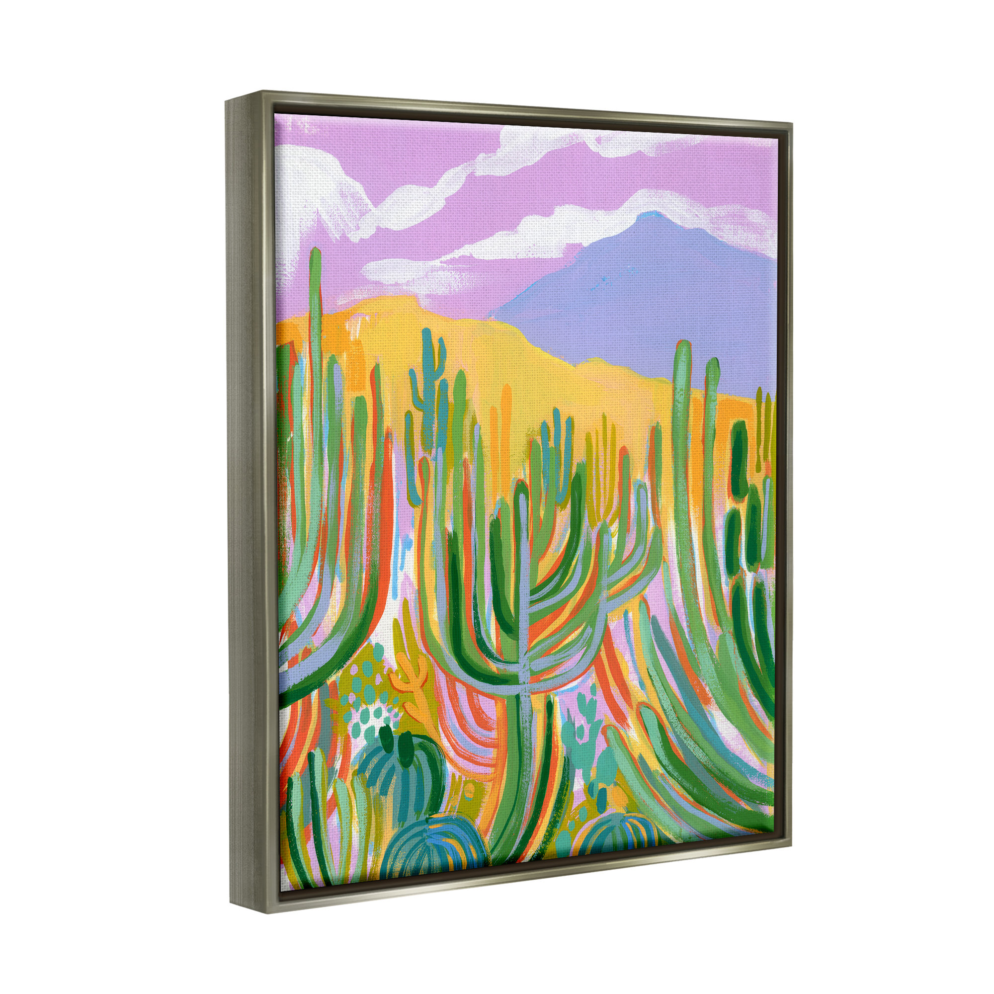 Dakota Fields Cactus Plants Desert Dunes by Laura Marr - Painting on ...