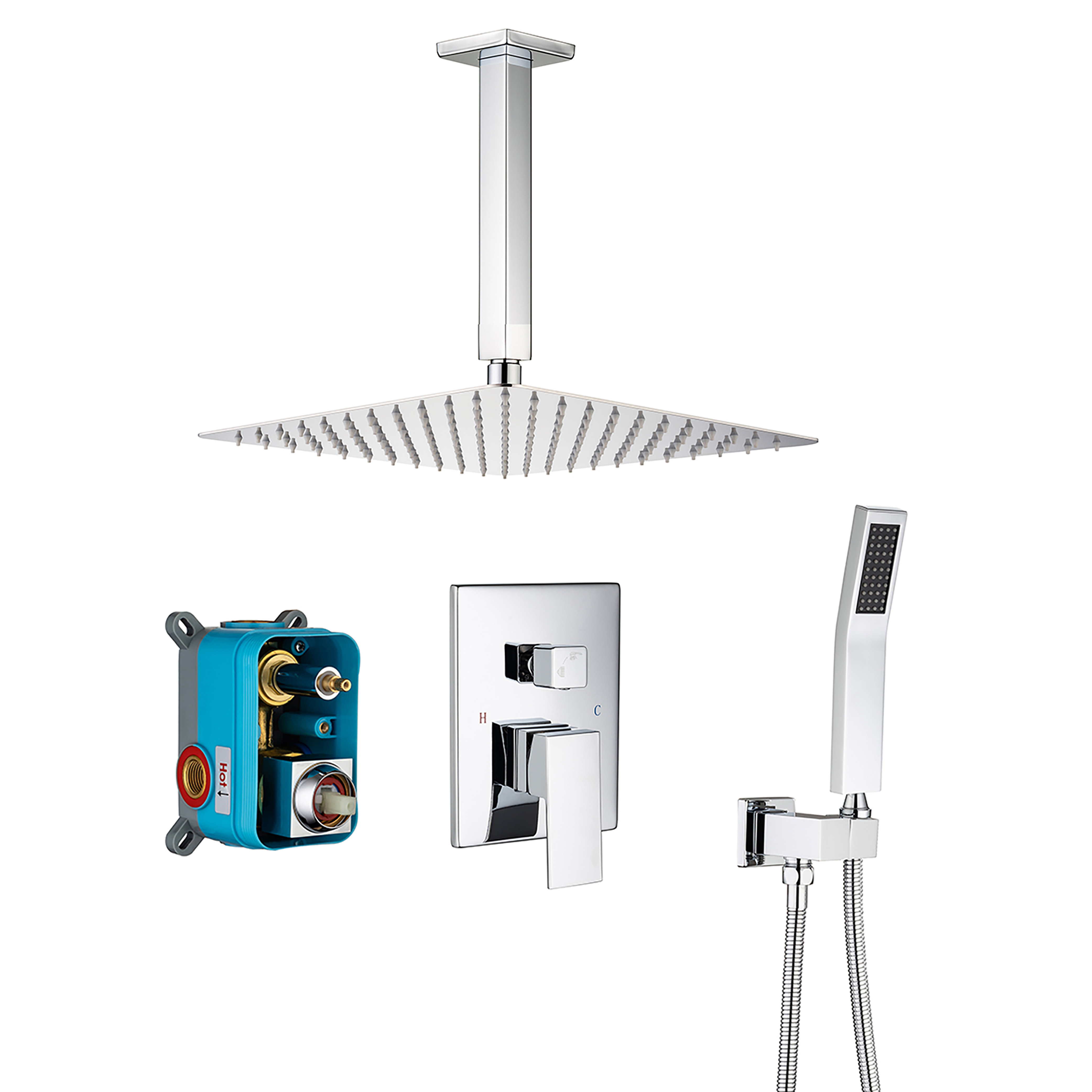 Rainlex Complete Shower System with Rough-in Valve | Wayfair