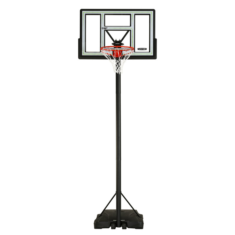 Lifetime Height Adjustable Portable Basketball Hoop (46" Polycarbonate ...
