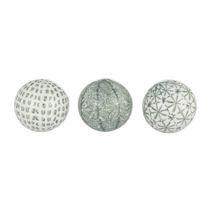 Sagebrook Home Ceramic Orbs -Decorative Round Table Orbs for Home or ...