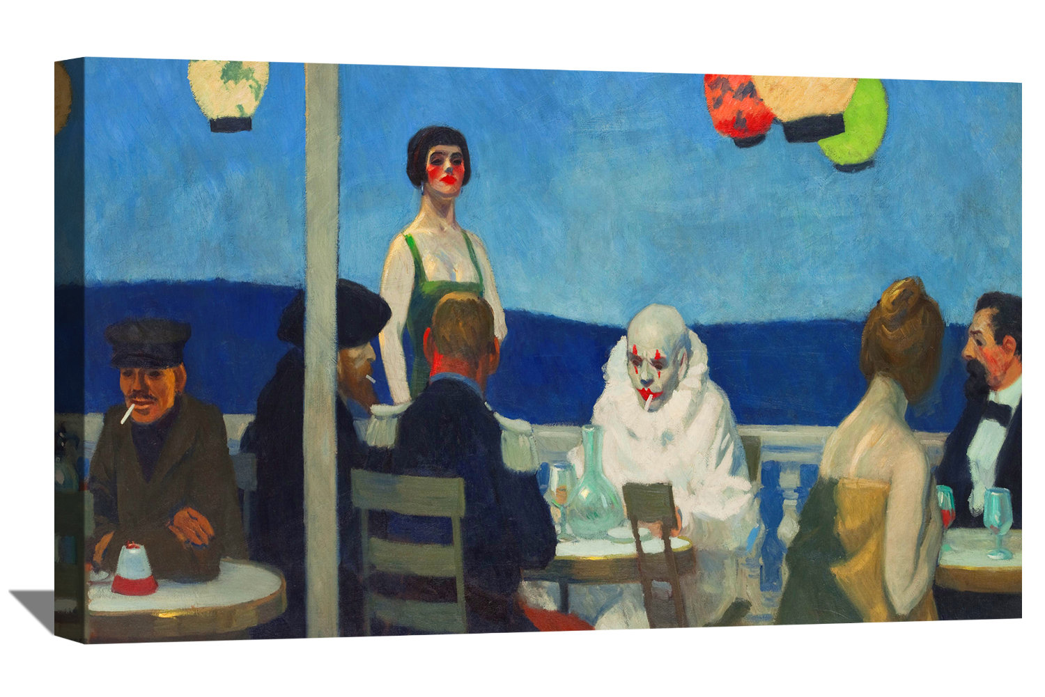 Red Barrel Studio® Soir Bleu by Edward Hopper - Wrapped Canvas Painting ...