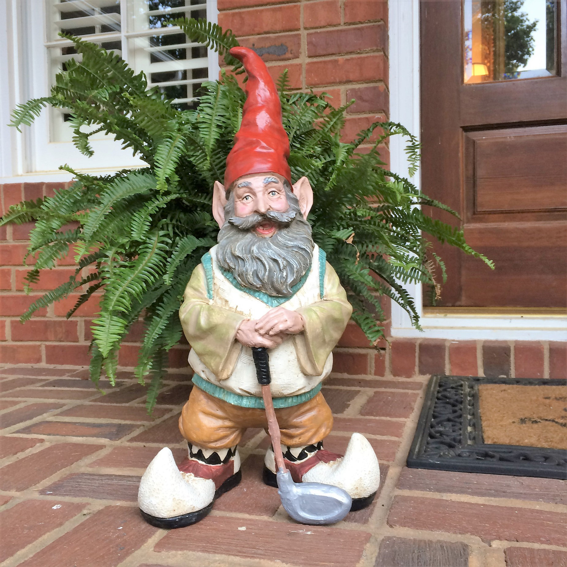 HomeStyles Nowaday Gnome Golfer Garden Statue & Reviews | Wayfair