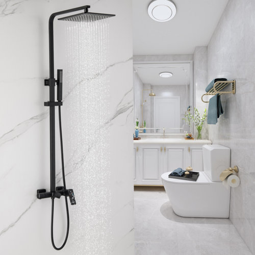 Selected Complete Shower System with Rough-in Valve & Reviews | Wayfair