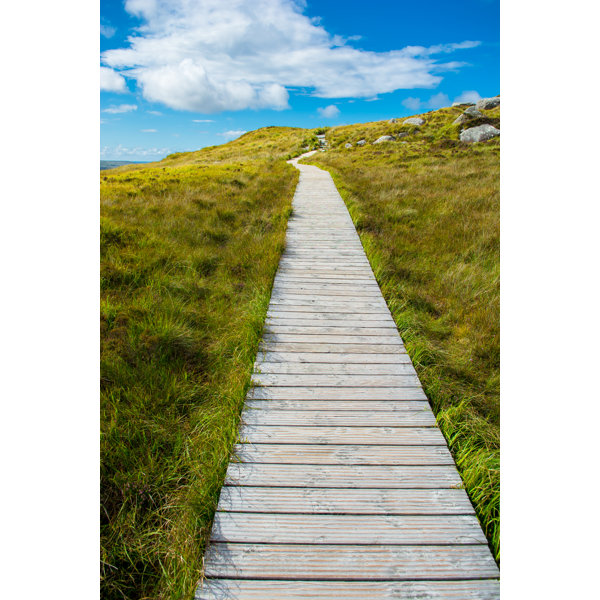 Highland Dunes Narrow Track - Wrapped Canvas Print | Wayfair