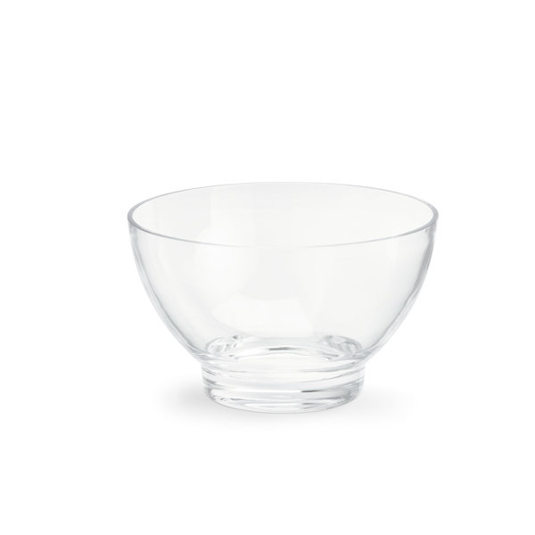 Ebern Designs Large Round Acrylic Bowl - Clear | Wayfair