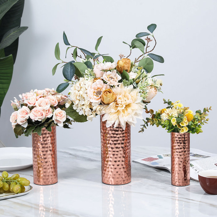 Dakota Fields Metal Table Vase | Wayfair