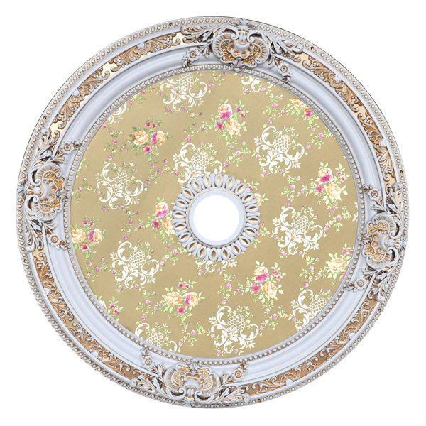 Artistry Lighting Rose and Scrolls Ceiling Medallion | Wayfair