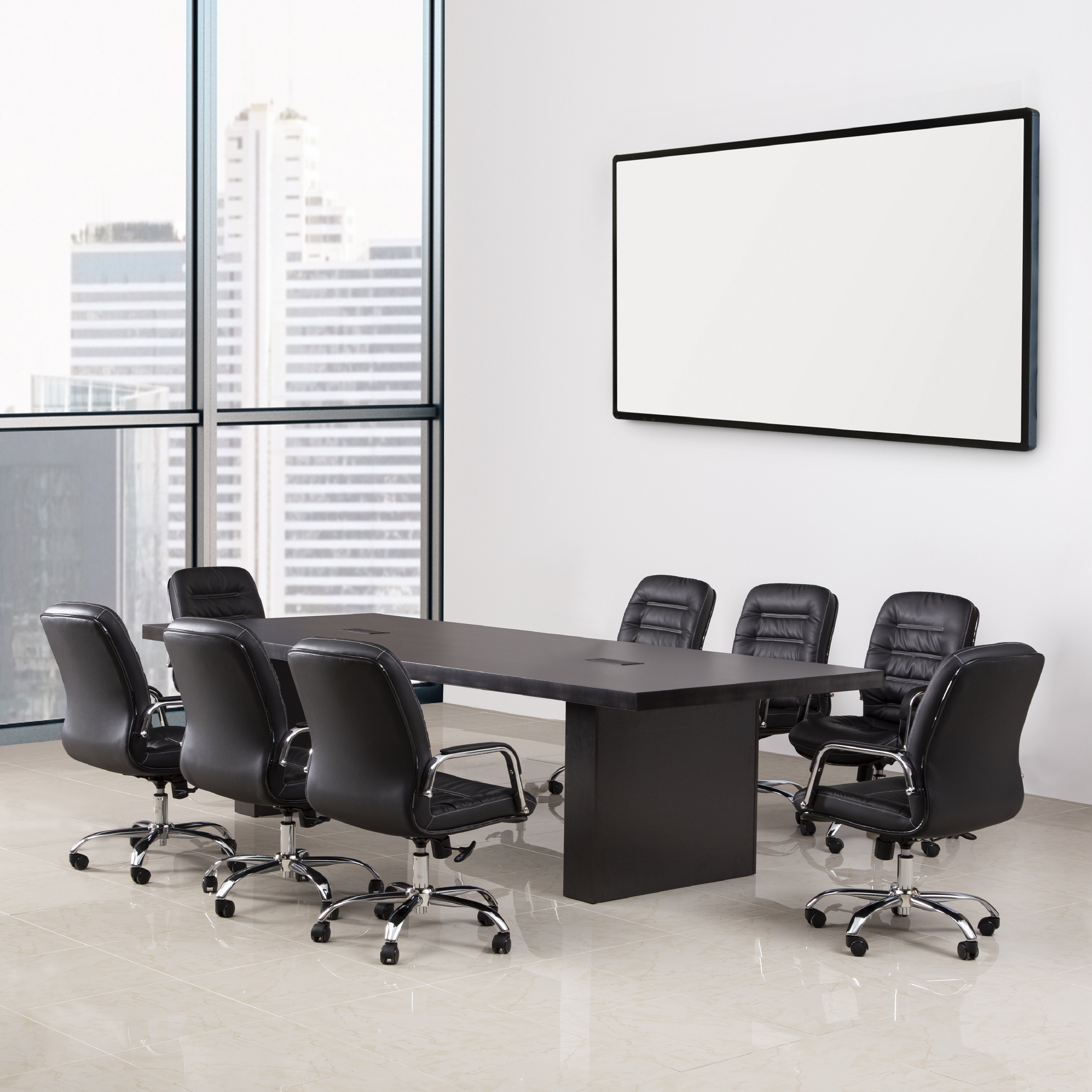 Wrought Studio Musette Rectangular Conference Table and Chair Set | Wayfair