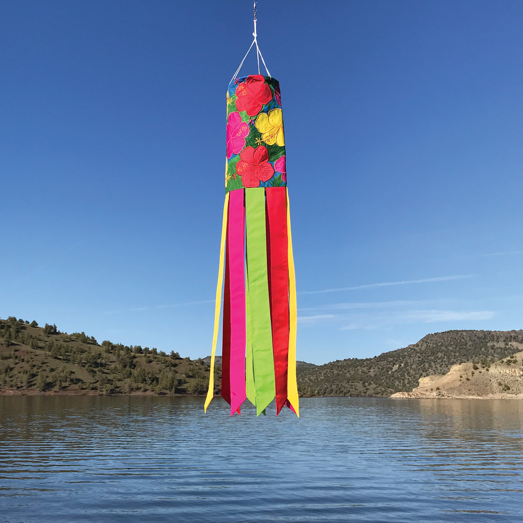 Bay Isle Home Tropical Flowers 40" Windsock | Wayfair