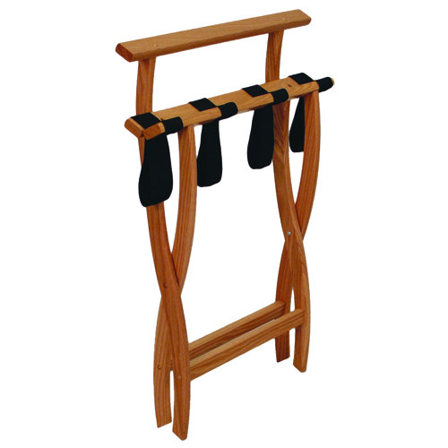 Wooden Mallet Wood Luggage Rack & Reviews | Wayfair
