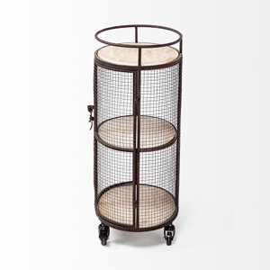 Williston Forge Brooten Metal Bar Cart & Reviews | Wayfair