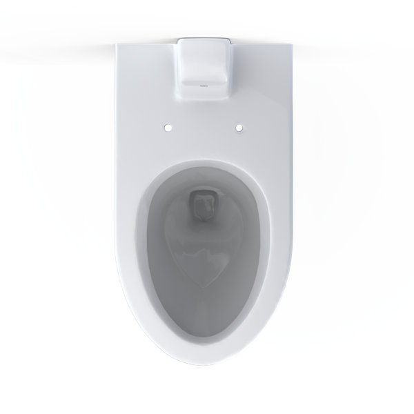 TOTO Tornado Flush Commercial Flushometer Wall-Mounted Toilet with ...