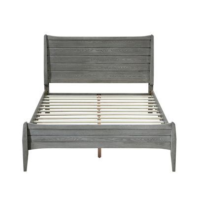 Gracie Oaks Aalycia Solid Wood Bed & Reviews | Wayfair
