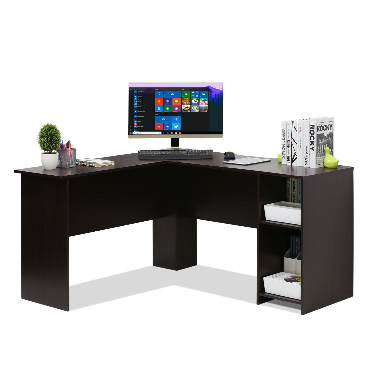 17 Stories Jalysa L-Shape Computer Desk | Wayfair.co.uk