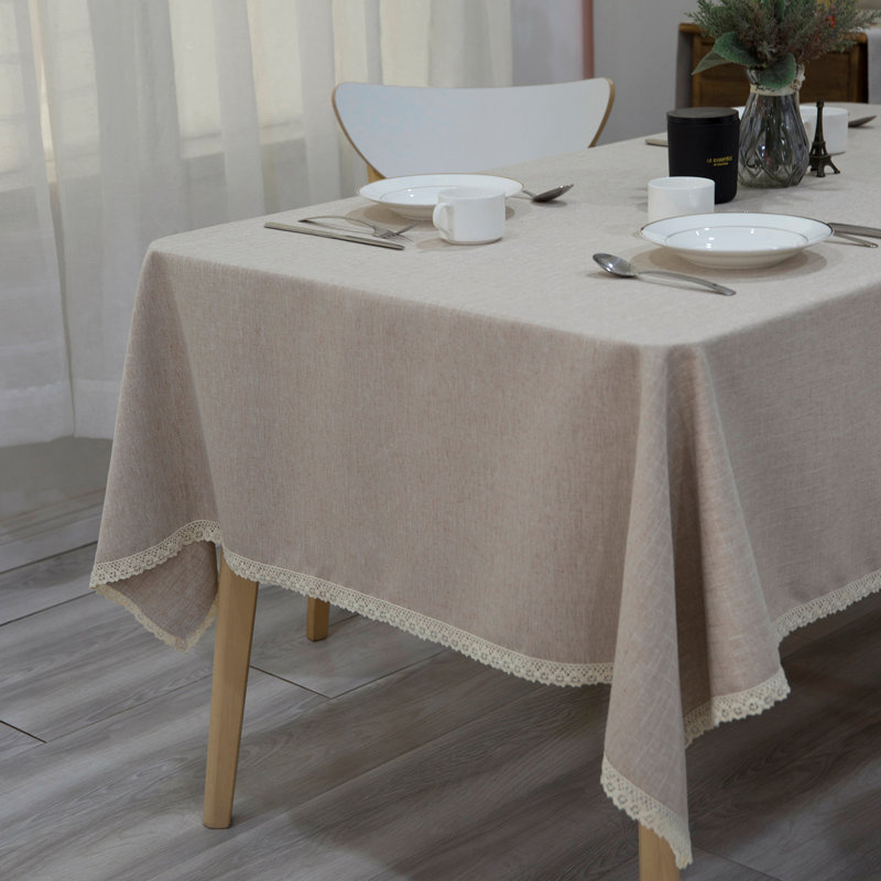 One Allium Way® Solid Heavy Weight Lace Trim Rectangle Fabric ...