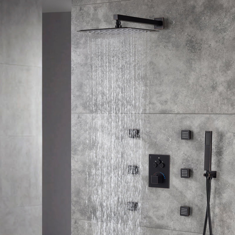 Wonderland America Three Way Thermostatic Complete Shower System with ...