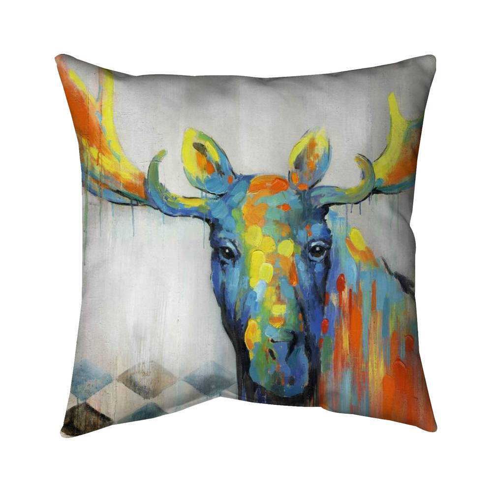 Begin Edition International Inc. Moose Indoor / Outdoor Square Throw ...