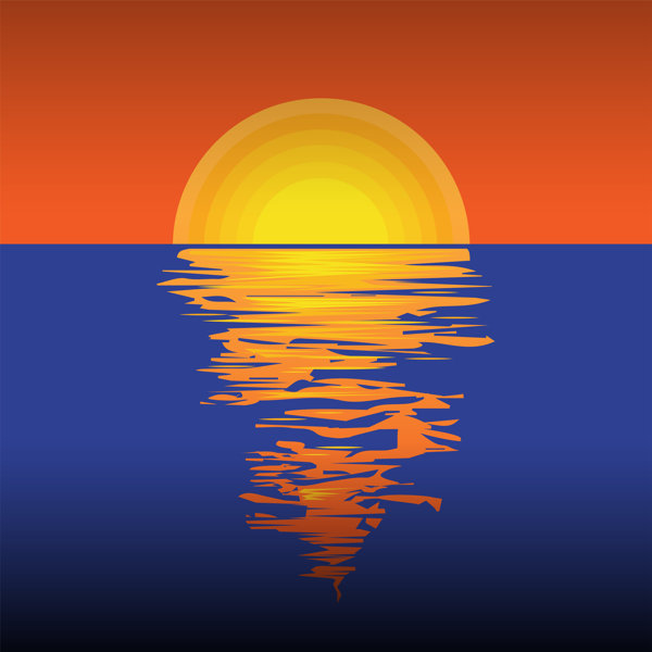 George Oliver Sunset Or Sunrise by Flavijus - Wrapped Canvas Graphic ...