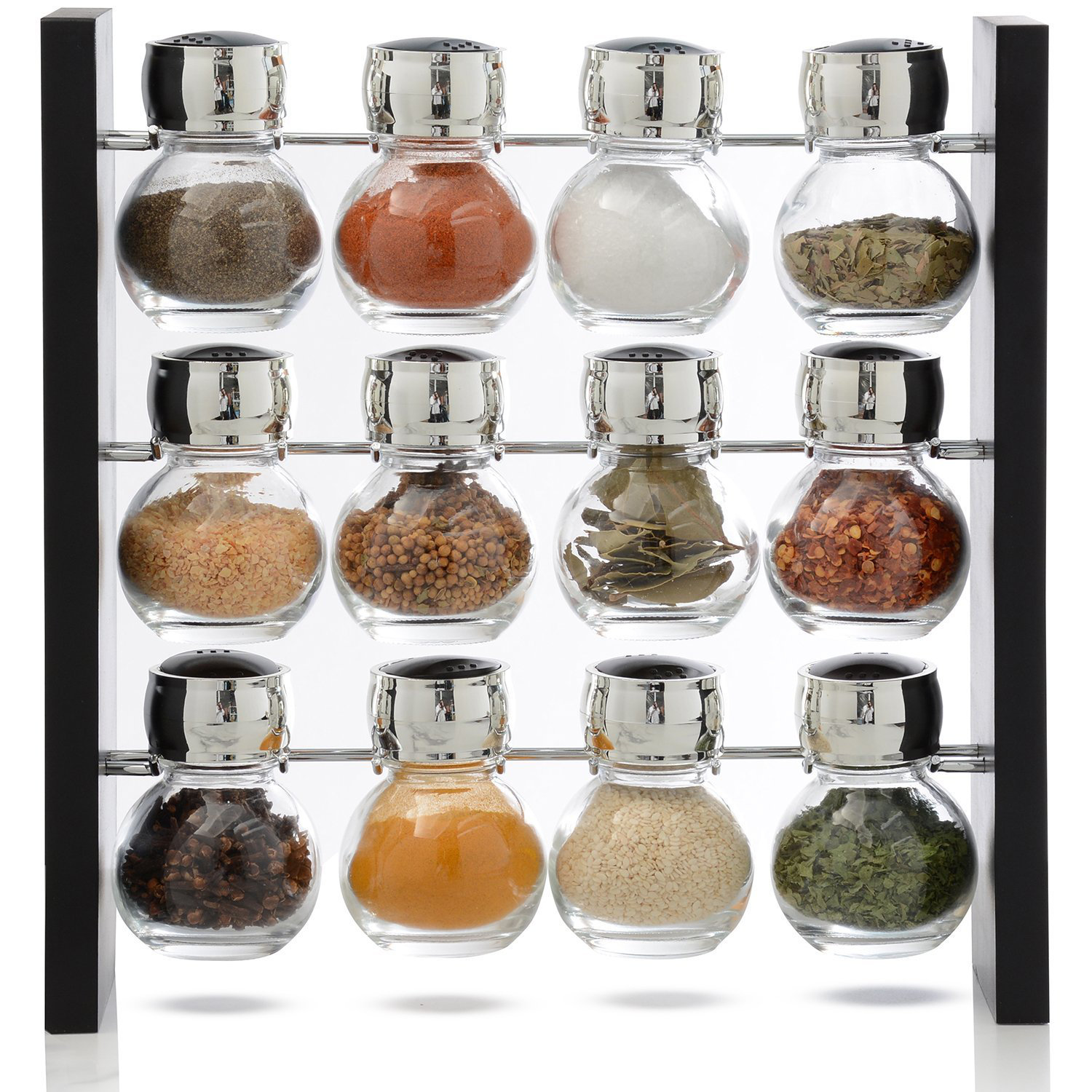 Rebrilliant 12 Jar Spice Jar & Rack Set & Reviews | Wayfair