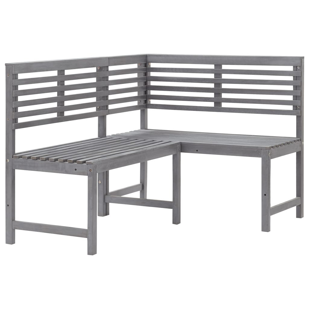 Latitude Run® Outdoor Corner Bench Side Bench for Patio Garden Solid ...
